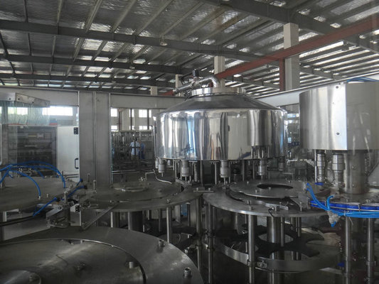 La machine de remplissage automatique rotatoire d'eau potable pour les bouteilles en verre en plastique/peut