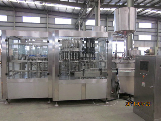 Chaîne de production remplissante de capsulage remplissante de lavage linéaire de machine pour la boisson liquide de thé