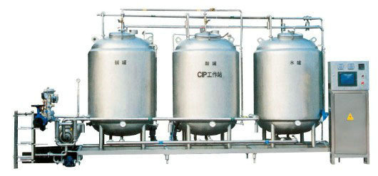 Chaîne de production remplissante de l'eau automatique système de nettoyage de site de CIP avec le réservoir d'eau