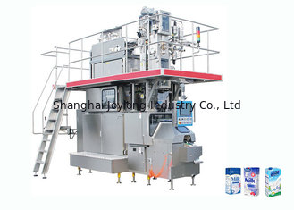 Automatic Paper Carton Box Milk  / Juice Aseptic Beverage Packaging Machine 125 - 350ml