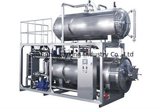 High Efficiency Hot Water Returning Sterilizer Sterilization Machine With  PLC And Touching View