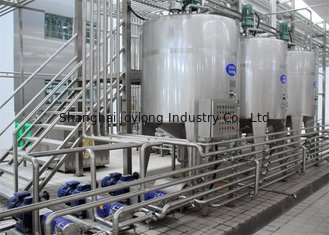 Complete 3000L/H UHT Milk Production Line / Large Milk Processing Machine High Speed