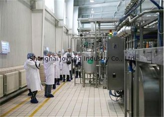Small Bottling Pasteurized Milk Processing Machine With Outdoor Milk Storage Tank