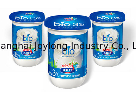 Auto Frozen Fruit Yogurt Processing Line High Speed For Cup Package