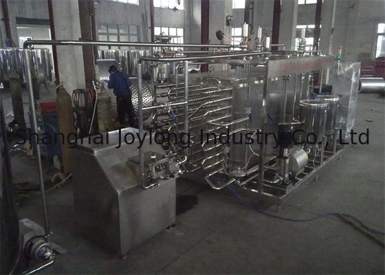 UHT Milk / Pasteurized Milk Processing Line With ISO CE Certificate , 1-20 T/H
