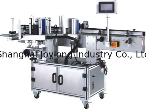 Round And Flat Borrles Beverage Filling Line , Single Sided Bottle Sticker Labeling Machine