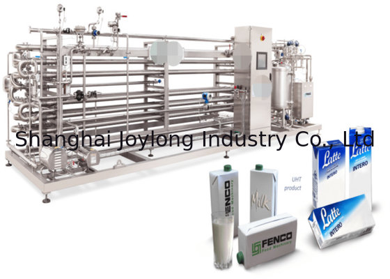 Complete UHT Milk Processing Line With PE Bottle Packages 1000LPH For Flavor Milk