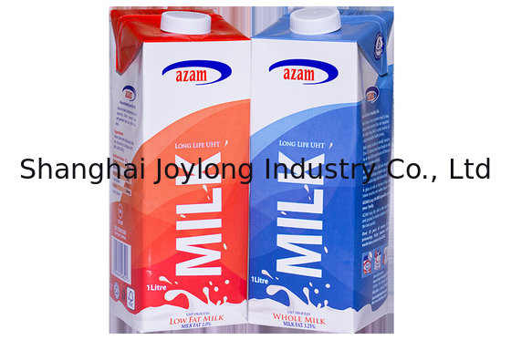 35KW Stainless Carton Brick Beverage Packaging Machine Beverage Filling Line 125 - 350ml
