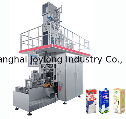 High Speed Beverage Packaging Machine , Aseptic Brick Carton Juice Filling Machine
