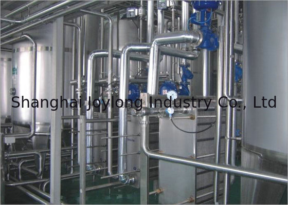 Automatic UHT Milk Processing Line / Milk Plant 5000LPH with Aseptic Brick Carton Package
