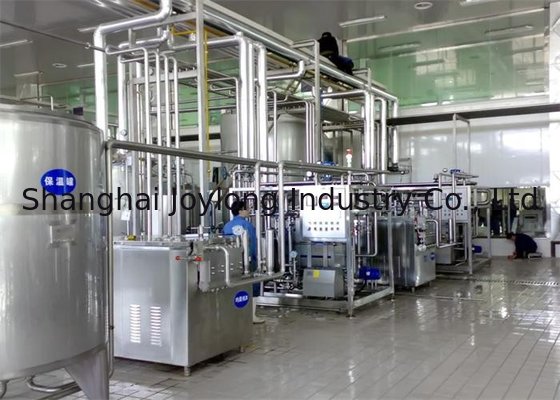 Complete 3000L/H UHT Milk Production Line / Large Milk Processing Machine High Speed