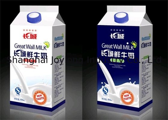 3000BPH Beverage Packaging Machine Gable Top Carton Filling Machine For Juice / Milk / Coffee