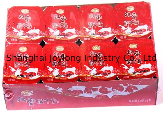 Automatic Yogurt Cup Filling And Sealing Machine / Frozen yogurt Production Equipment