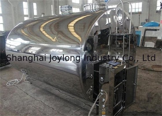 Liquid Yoghurt Milk Cooling Stainless Steel Tanks , Refrigerated Milk Storage Tanks with SUS304