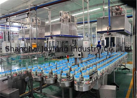 Flavoured Yogurt Processing Line Equipment / Automatic Drinking Fresh Fruit Yogurt