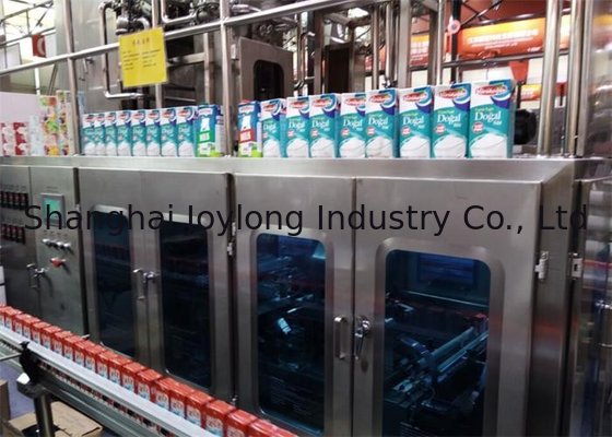 250ml Aseptic Brick Carton Beverage Packaging Machine , Mango Juice Filling Machine