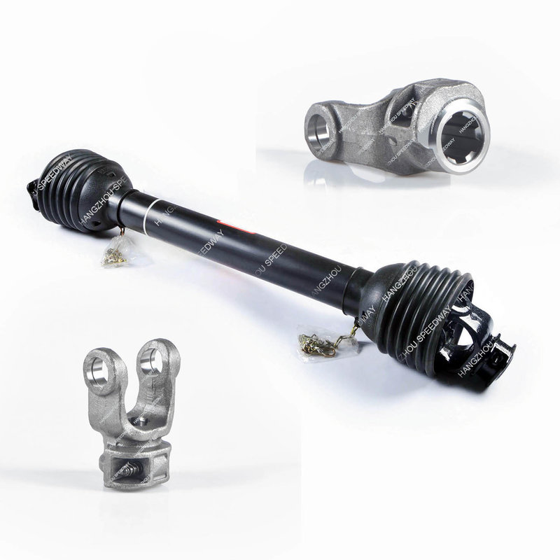 Cultivator PTO Drive Shaft Components Black Or Yellow Shield 45# Steel Tube