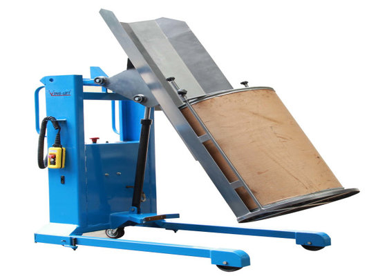 400 kg Load capacity Portable Drum Dumper , Material Transport Equipment