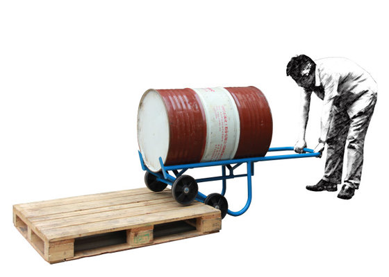 Multi-purpose 4-Wheel Drum Trucks , Drum Cradle Transporter 350KG Loading Capacity