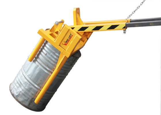 Fork Mounted Drum Positioners , Double Drum Rotator 400KG Load Capacity