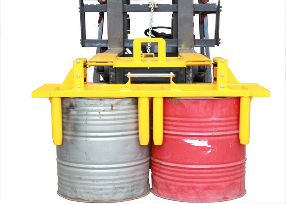 800KG Load Capacity DForklift Drum Grabber Mechanical Operation , Forklift Grabber Attachment