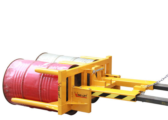 800KG Load Capacity DForklift Drum Grabber Mechanical Operation , Forklift Grabber Attachment