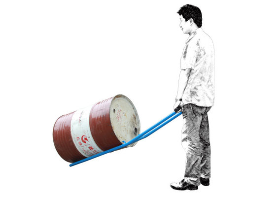 500 kg Capacity Forklift Drum Grabber / Drum Tipper with  Wide Toe Plate