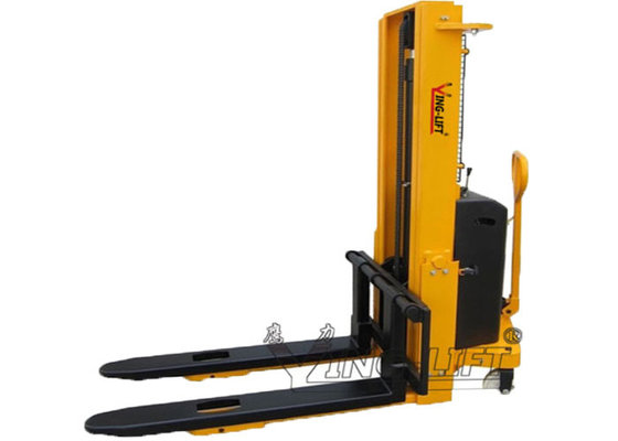 Heavy Duty  Hydraulic Forklift Stacker Semi - Electric For Stacking Pallets