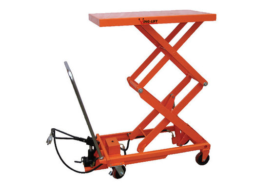 Pneumatic and Manual Hydraulic Scissor Stand Platform With Anti - Pinch