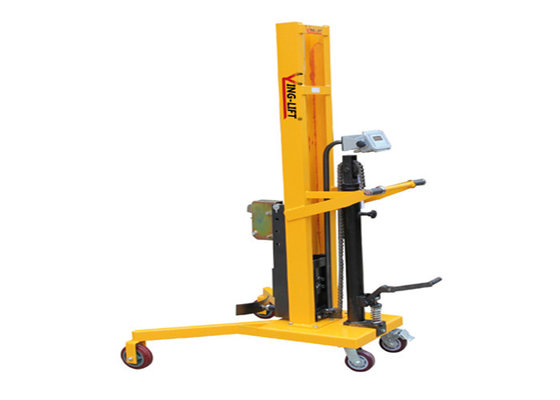 55 Gal Drum Lifter / Drum Transport Equipment With Scale , 450KG Capacity DTF450C-1