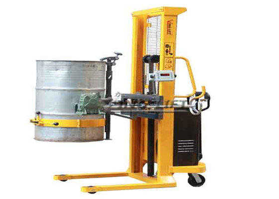 OEM Drum Transport Equipment Battery Powered Lifting and Hand Manual Rotation