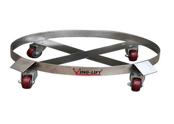 Light Weight 201 Stainless Steel Drum Dolly 400KG Operated By One People