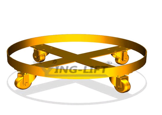 300KG Drum Transport Equipment With Four PU Swivel Casters , Barrel Dollies