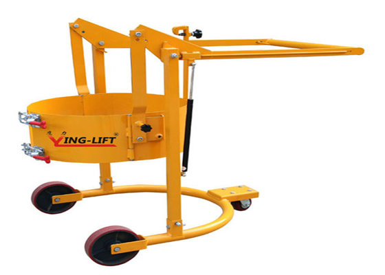 Rotate 360° Drum Transport Equipment Pouring Height 350mm / Mobile Drum Carrier
