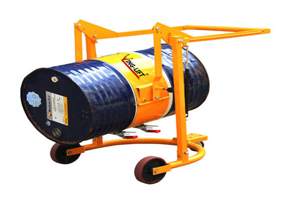Rotate 360° Drum Transport Equipment Pouring Height 350mm / Mobile Drum Carrier