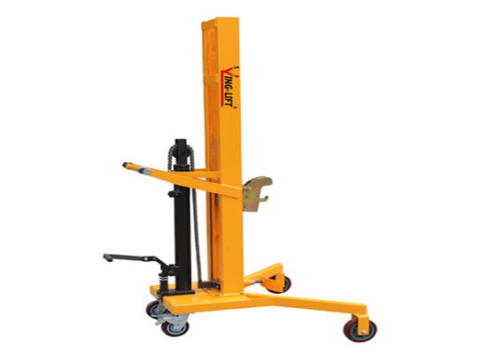 Heavy Duty Two Stage Pedaled Hydraulic Drum Dumper Truck , Lifting Height 1100mm