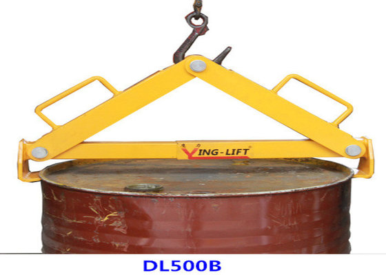 Load Capacity 500kg Forklift Drum Grabber , 55 Gallon Drum Lifting Equipment