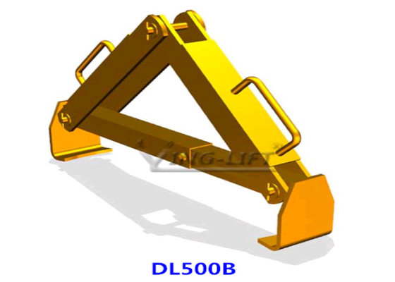 Load Capacity 500kg Forklift Drum Grabber , 55 Gallon Drum Lifting Equipment