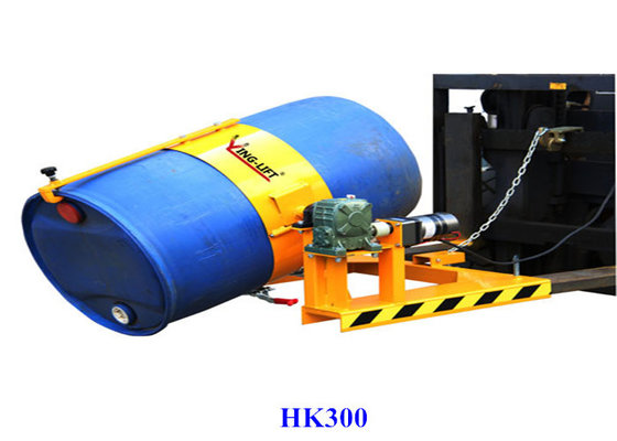 360 Degree Manual 300KG Forklift Drum Grabber / Tipper  Wireless Remote Control