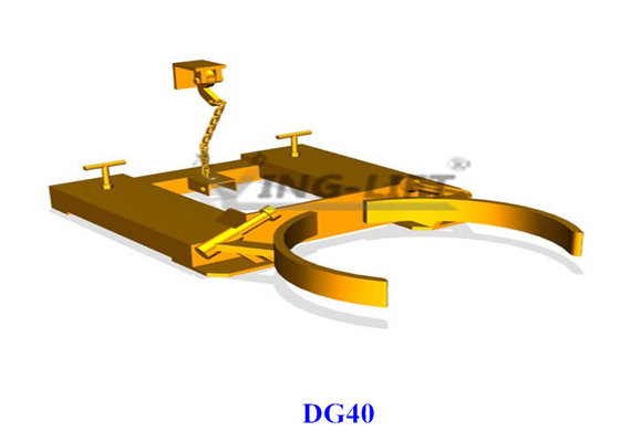 Heavy Duty Steel Construction Forklift Drum Grabber For One Or Two Drums 340kg - 680kg