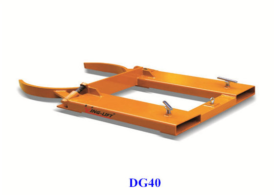 Heavy Duty Steel Construction Forklift Drum Grabber For One Or Two Drums 340kg - 680kg