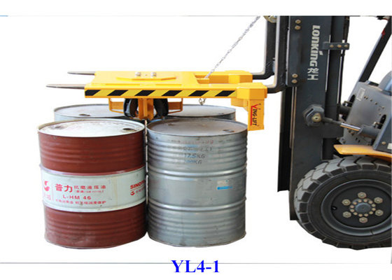 Completely Automatic Drum Carrier Forklift Attachment for Handling 1 - 4 Drums