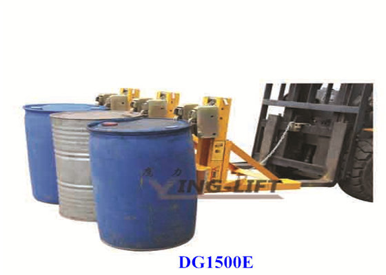 Wear - resistant Stainless Gator Double Grip Forklift Drum Grabber / Forklift barrel Lifter