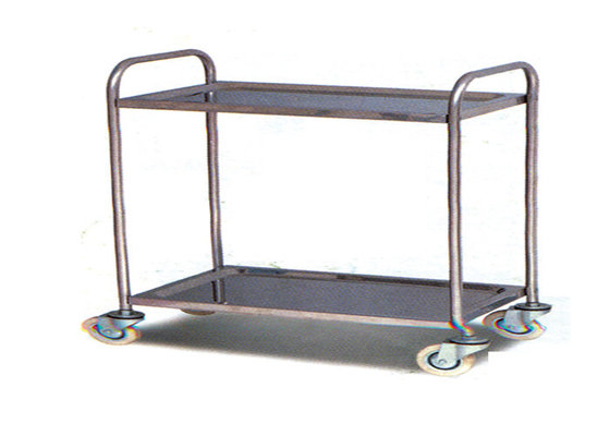 Stainless Steel Hand Truck Trolley With 2 Or 3 Shelves , 100 - 120KG Capacity