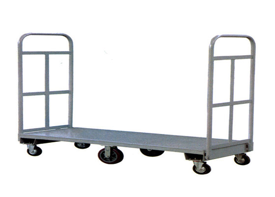 U - shape Six  Wheel Hand Truck Platform Trolley 900kg  , 3 Tier Trolley Cart