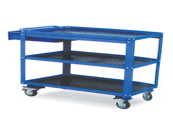 Universal 2 Shelf Trolley with Heavy 12 gauge Steel Deck Without Splinter or Warp
