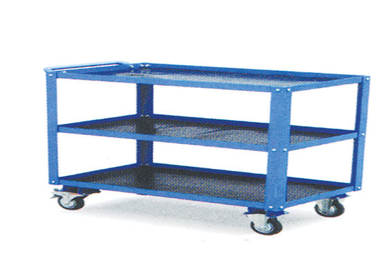 Universal 2 Shelf Trolley with Heavy 12 gauge Steel Deck Without Splinter or Warp