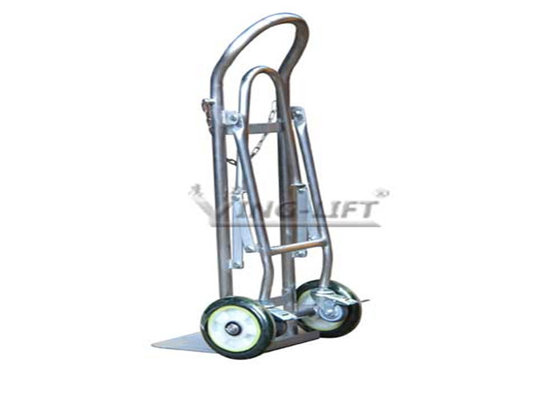 Stainless Steel Hand Truck Trolley for Transporting Oxygen and Acetylene Cylinder