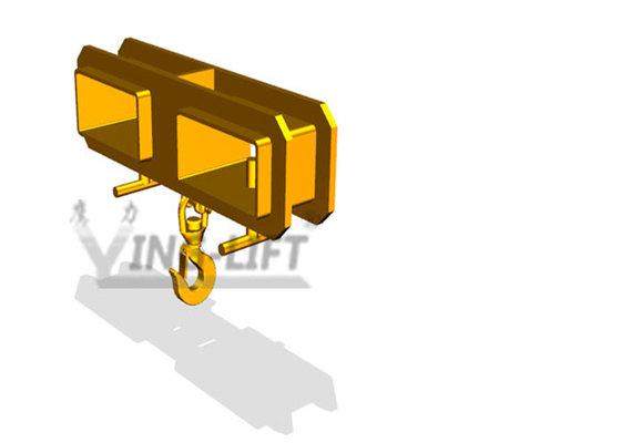 OEM Forklift Truck Attachments / Accessories , Horizontal Telescopic Fork Lift Jib