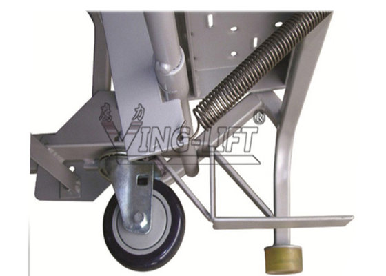Safety Foot Pedal 7 Step Industrial Warehouse Rolling Ladder , Fast & Easy Assembly